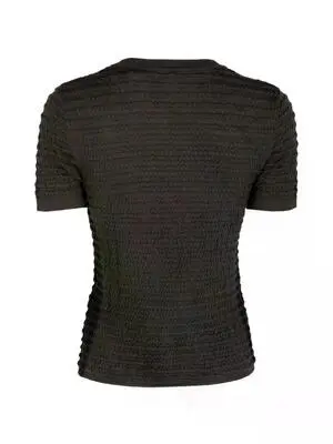 FRAME Smocked Short-sleeve Top