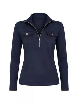 Goldbergh Denim Effect Quarter-zip Sweater