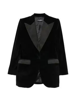Dolce & Gabbana Velvet Peak Lapel Blazer