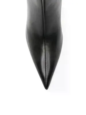 ALEXANDER WANG Delphine Logo-embossed Ankle Boots