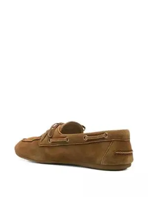 Miu Miu Suede Boat Shoes