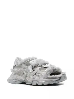 Balenciaga Track Faux-fur Sandals
