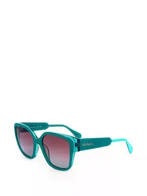 MAX&CO. Square Frame Sunglasses With Logo Print