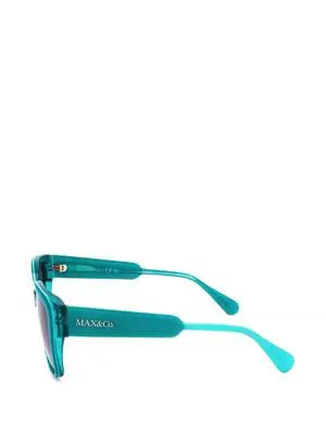 MAX&CO. Square Frame Sunglasses With Logo Print