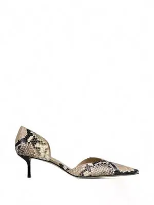 Victoria Beckham D'orsay Snake-print Pumps