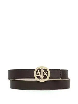 Armani Exchange Reversible Logo-buckle Belt - Brown