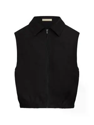 12 STOREEZ Bessette Zip-up Linen Waistcoat