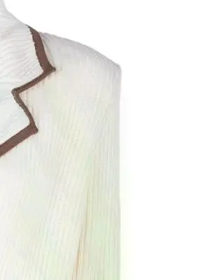 L'Agence Ranch Double-breasted Knit Blazer