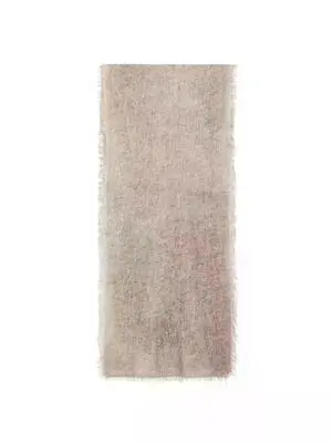 Avant Toi Fringed-edge Cashmere Scarf - Neutrals