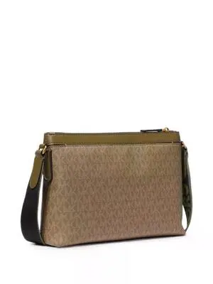 Michael Kors Hudson Signature Logo Messenger Bag - Neutrals