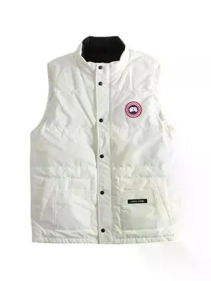 Canada Goose Quilted Logo-patch Gilet - White