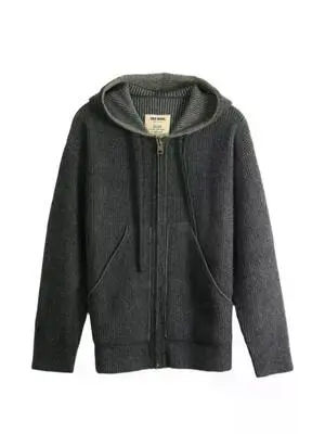 UMA WANG Ribbed Zip-up Hoodie