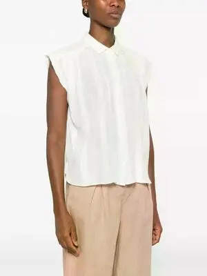 MAISON123 Derry Embroidered Sleeveless Shirt