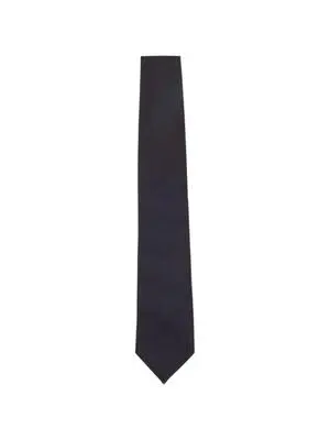 BOSS Textured-finish Tie - Blue