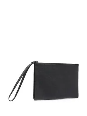 LANCEL Leather Pouch - Black