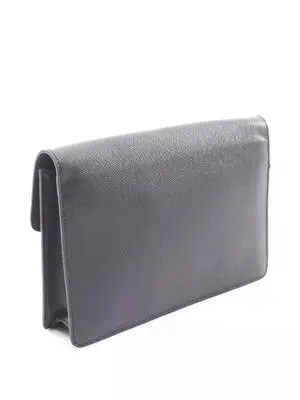 LOUIS VUITTON Taiga Selenga Clutch Bag - Black