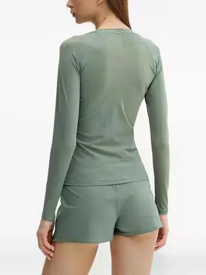 BANANA MOON Oohla Print Long-sleeve Swim Top - Green