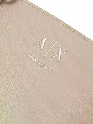 Armani Exchange Logo Plaque Tote Bag