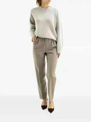 LISA YANG Ribbed-knit Crew-neck Sweater