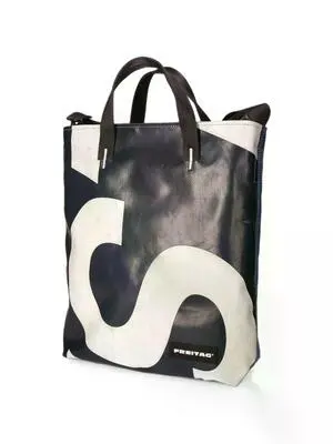 FREITAG Leland Tote Bag With Logo Patch And Adjustable Strap - Black