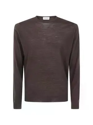 John Smedley Lundy Merino Wool Fine-knit Top - Brown