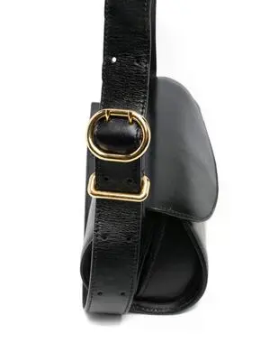 JIL SANDER Cannolo Shoulder Bag - Black