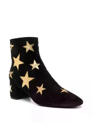 Saint Laurent Star Patch Ankle Boots