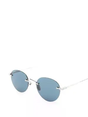 Cartier Round Frame Tinted Sunglasses - Silver