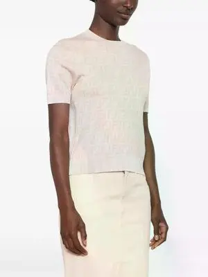 Fendi Ff-monogram Wool T-shirt