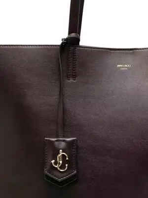 JIMMY CHOO Nine2five Leather Tote Bag