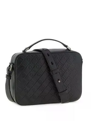 FERRAGAMO Monogram Leather Tote Bag - Black