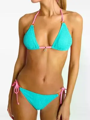 BANANA MOON Brarolenka Popmix Textured-finish Bikini - Blue