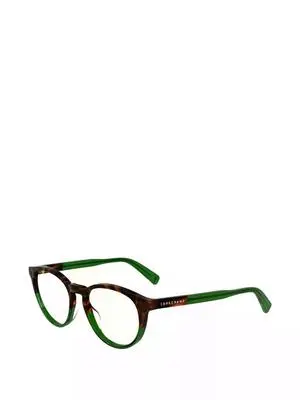 Longchamp Tortoiseshell-effect Round-frame Glasses