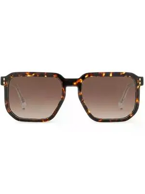 Isabel Marant In Love Square-frame Sunglasses - Brown