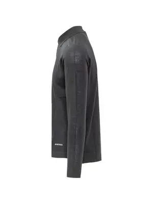 Premiata Wool And Silk Long-sleeve Polo Shirt