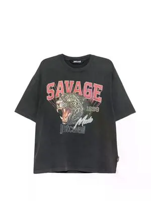Just Cavalli Graphic-print T-shirt - Black