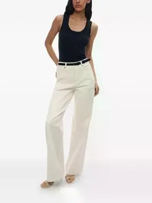 12 STOREEZ Ribbed Knit Wool Tank Top
