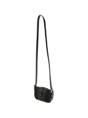 INNERRAUM Sculptural-overlay Suede Shoulder Bag
