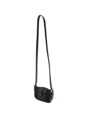 INNERRAUM Sculptural Overlay Suede Shoulder Bag