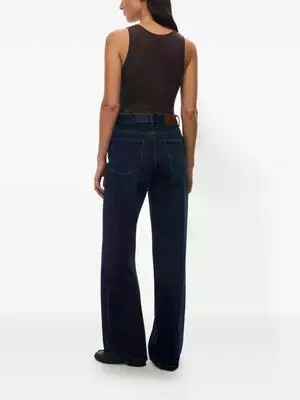 12 STOREEZ 415 Button-fastening Wide-leg Jeans