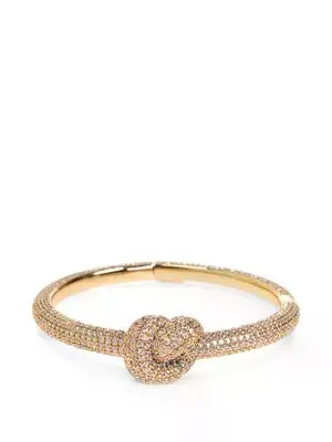 SELF-PORTRAIT Crystal-embellished Knot Bracelet