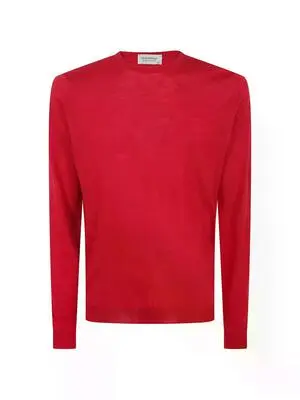 John Smedley Lundy Crew-neck Sweater - Red