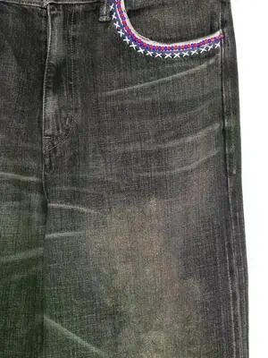 NEIGHBORHOOD Beaded Distressed Jeans
