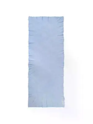 HIMALAYA CLOTHING Frayed-edge Scarf - Blue