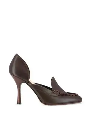 TOD'S Whipstitch-detail Heeled Pumps