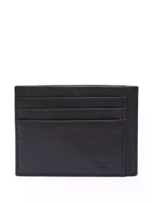 LANCEL Leon Grained Leather Cardholder - Black