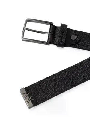 Armani Exchange Logo-plaque Grained Belt