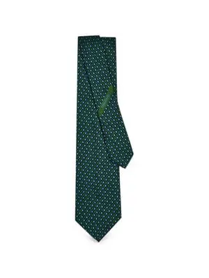 FERRAGAMO Jacquard Tie - Green