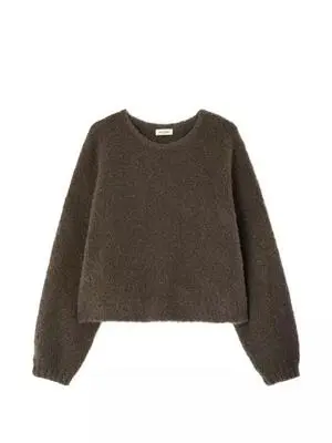 American Vintage Zolly Bouclé-knit Sweater - Brown