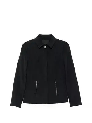 Prada 2000s Exposed Seam Zip-pocket Jacket